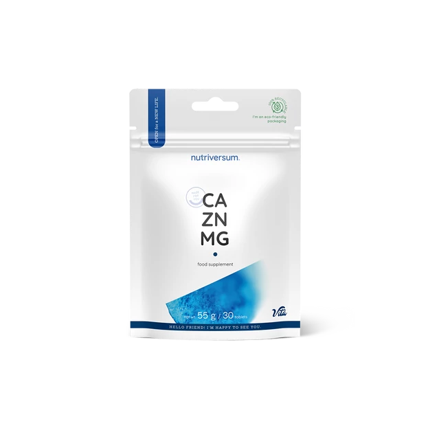Kalcium Cink Magnézium tabletta - Ca Zn Mg - 30 db - Nutriversum